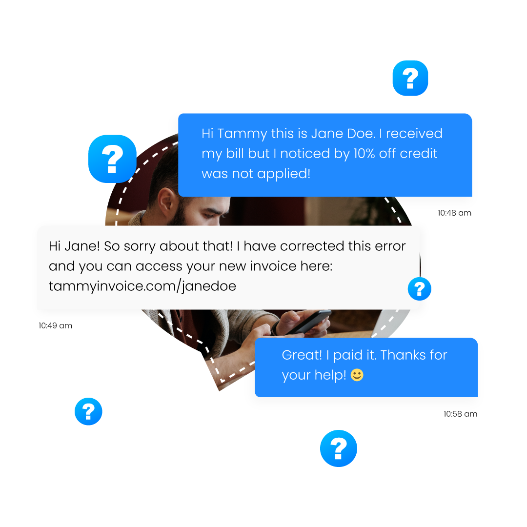 Business Text Messaging for Payments & Billing - Textellent