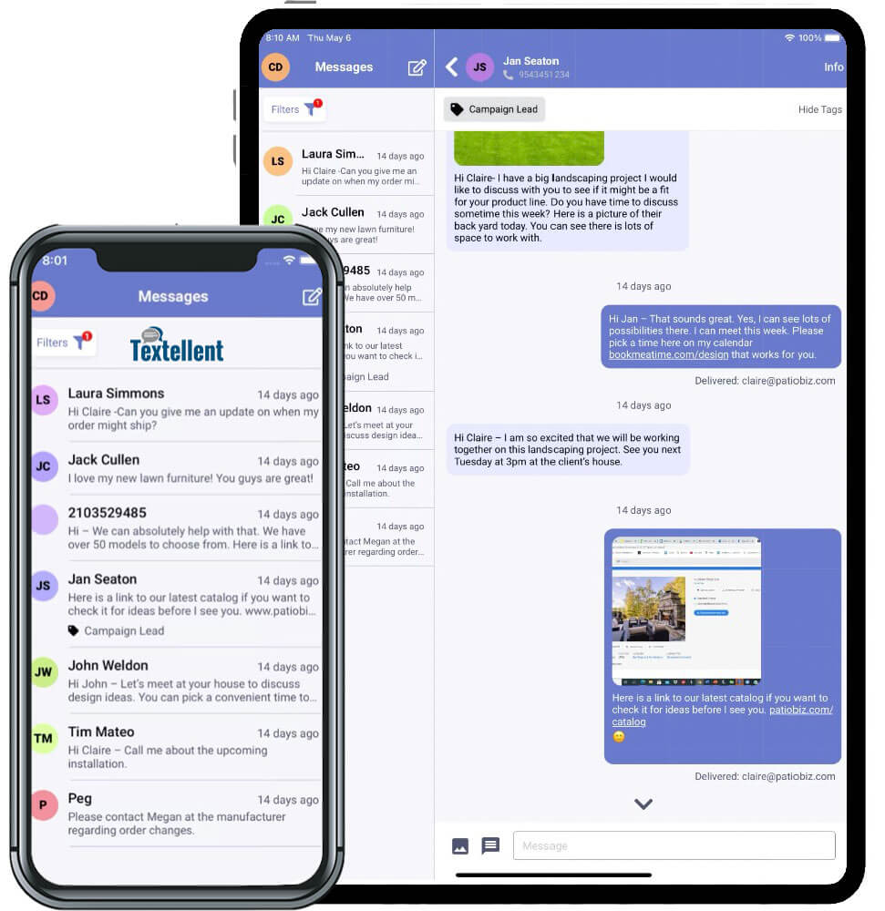 Business Text Messaging for Sales & Revenue - Textellent